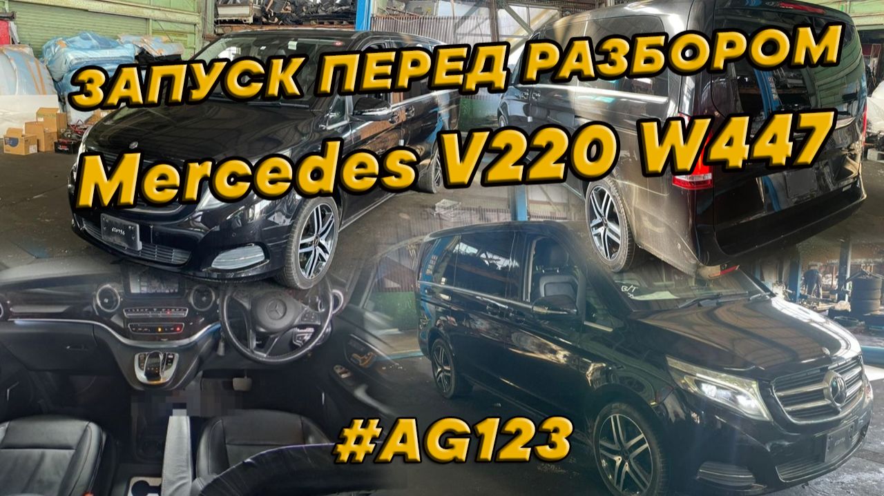 T6551 Mercedes V220 W447 запуск перед разбором.