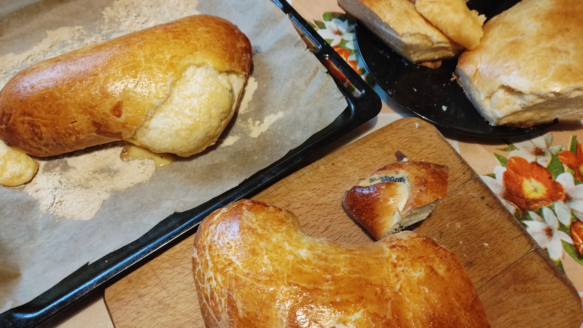 Выпечка. Мак и Творожно-Сырная Начинка. Танкист555.