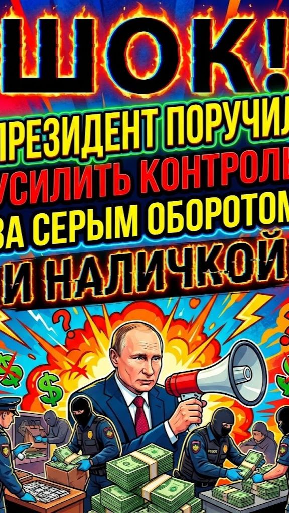 Путин поручил усилить контроль за серым оборотом и наличкой