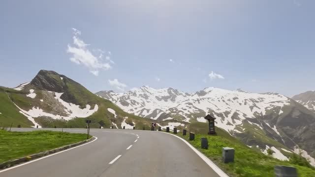 Поездка по высокогорной альпийской дороге Гроссглокнер, Австрия, с севера на юг