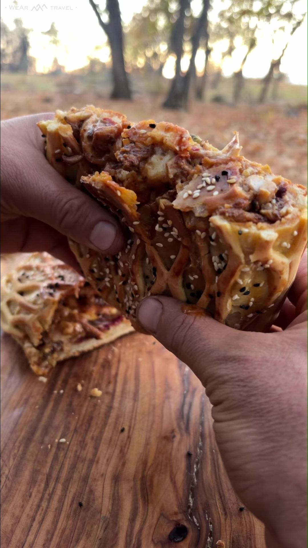 Курица по-Веллингтонски приготовленная на костре