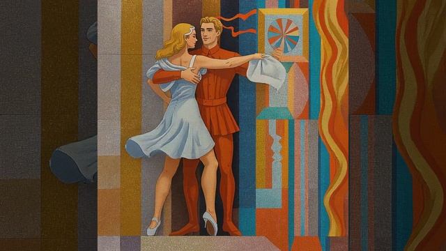 Мозаичное панно "Танцоры" Дворца культуры Емельяново