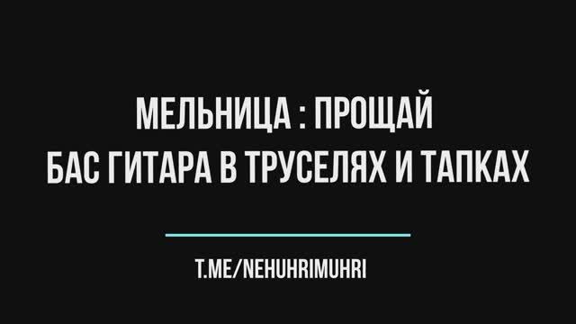 Мельница : Прощай |  Бас гитара в труселях и тапках