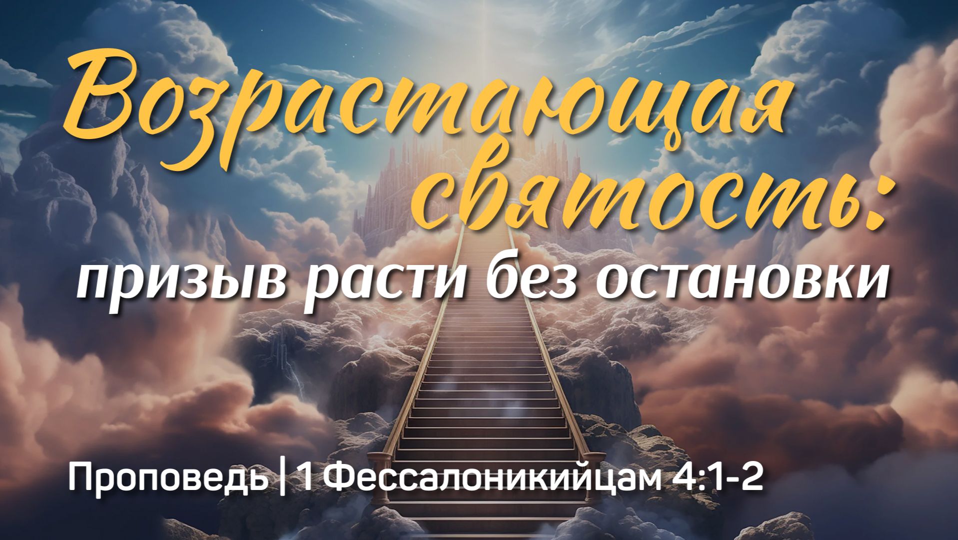Возрастающая святость: призыв расти без остановки | 1 Фес. 4:1-2 | Тагир Тухватуллин | 28 дек. 2025г
