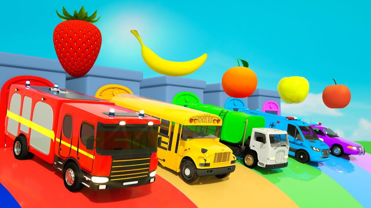 Мультики про машинки - Развивающий, обучающий мультфильм для детей - Песня для малышей