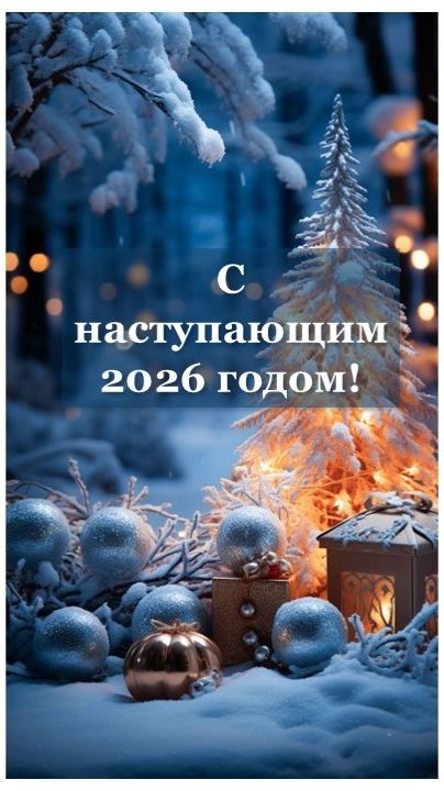 Видео-поздравление с наступающим 2026 годом! #новыйгод #поздравление #мультик