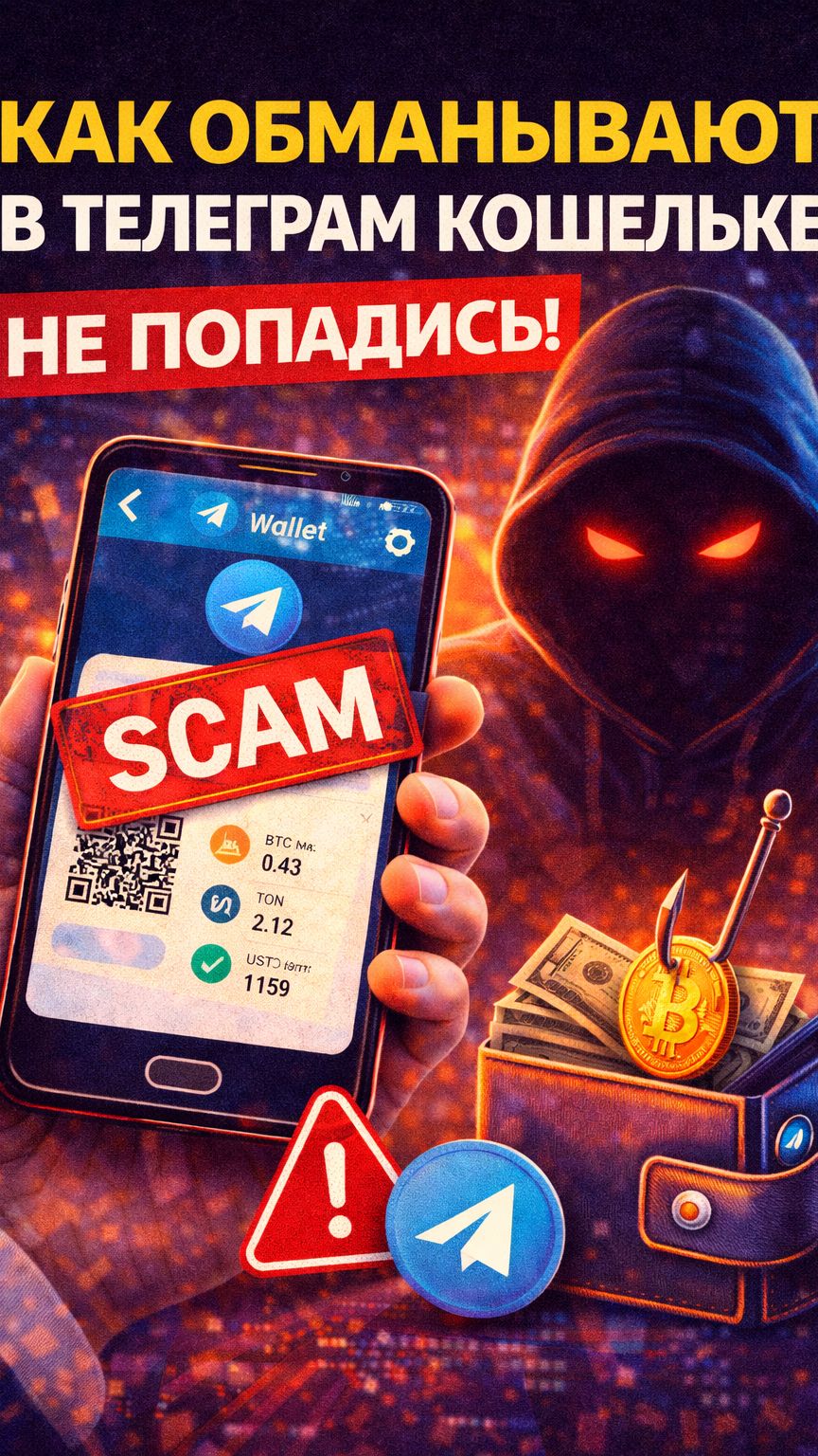 Как обманывают в телеграм кошельке. НЕ ПОПАДИСЬ! #crypto #крипта #связки #p2p #p2p #криптовалюта