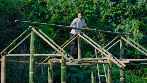 Как построить плавучий дом на воде за 10 дней, используя древние вьетнамские технологии.