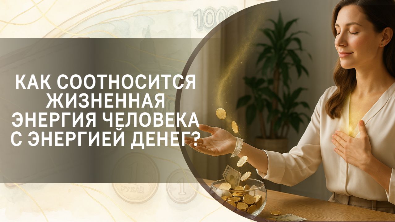 Как соотносится жизненная энергия человека с энергией денег?