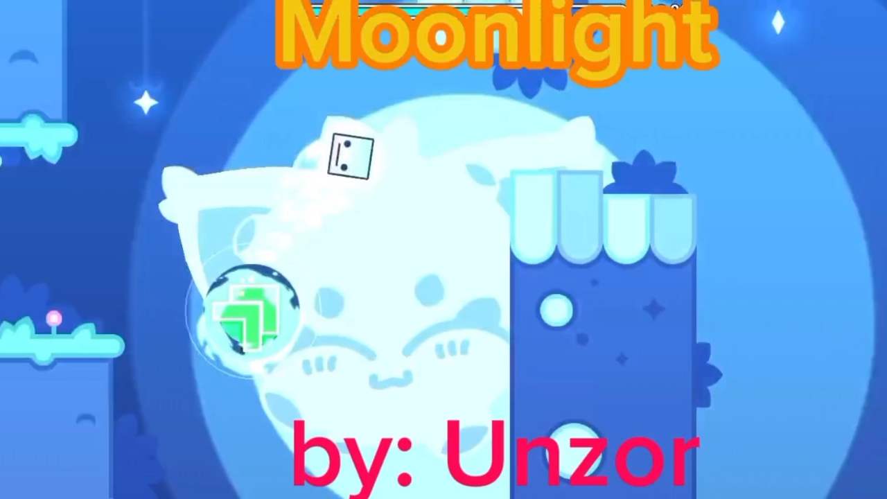 Moonlight by: Unzor / Geometry Dash lite извините ссылку не оставлю причину смотрите в описании.