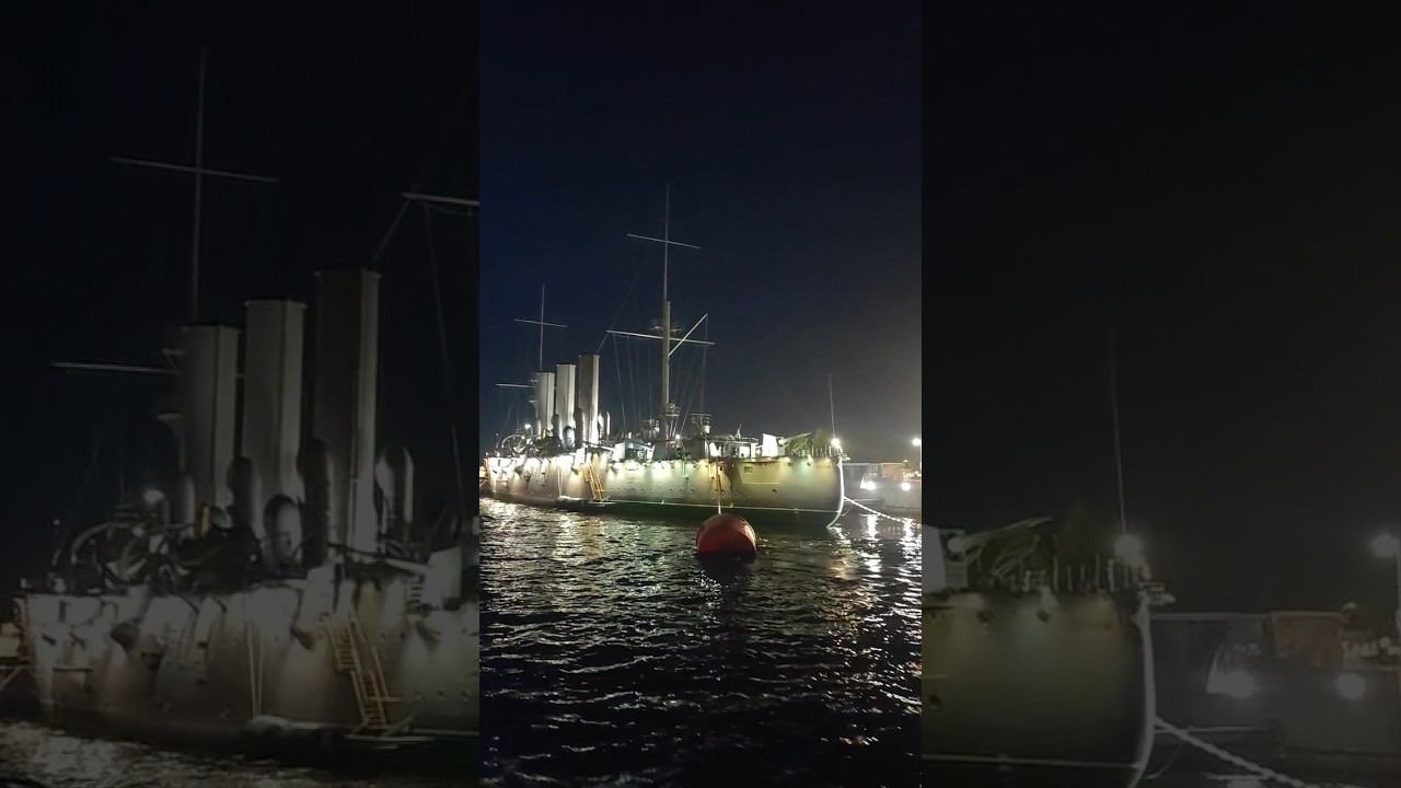 Крейсер Аврора ночью #путешествие #travel #питер #спб — смотреть ...