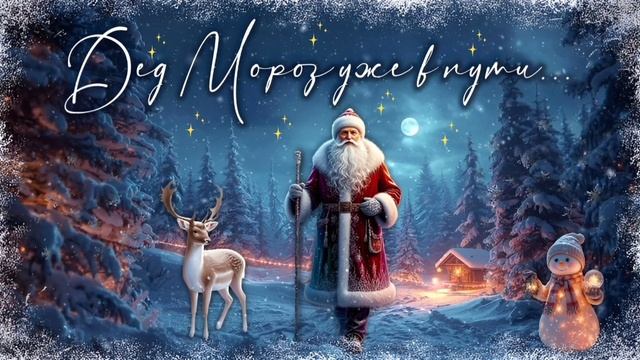 До Нового года 4 дня. Дед Мороз уже в пути. Новый год. Музыкальная открытка. Декабрь 2025