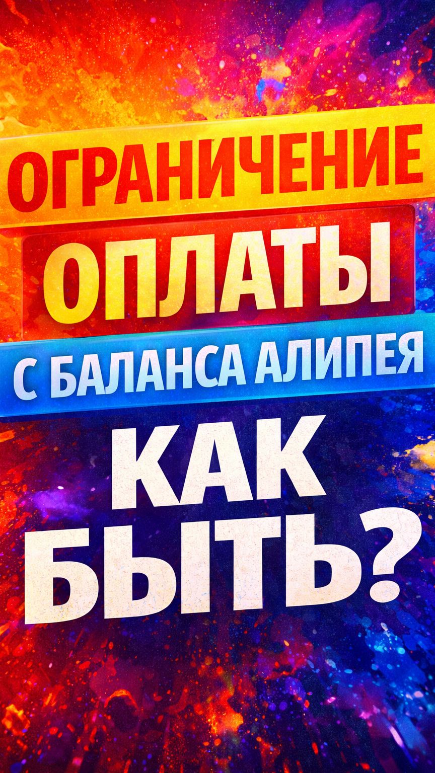 Ограничения оплаты с баланса Алипея КАК БЫТЬ
