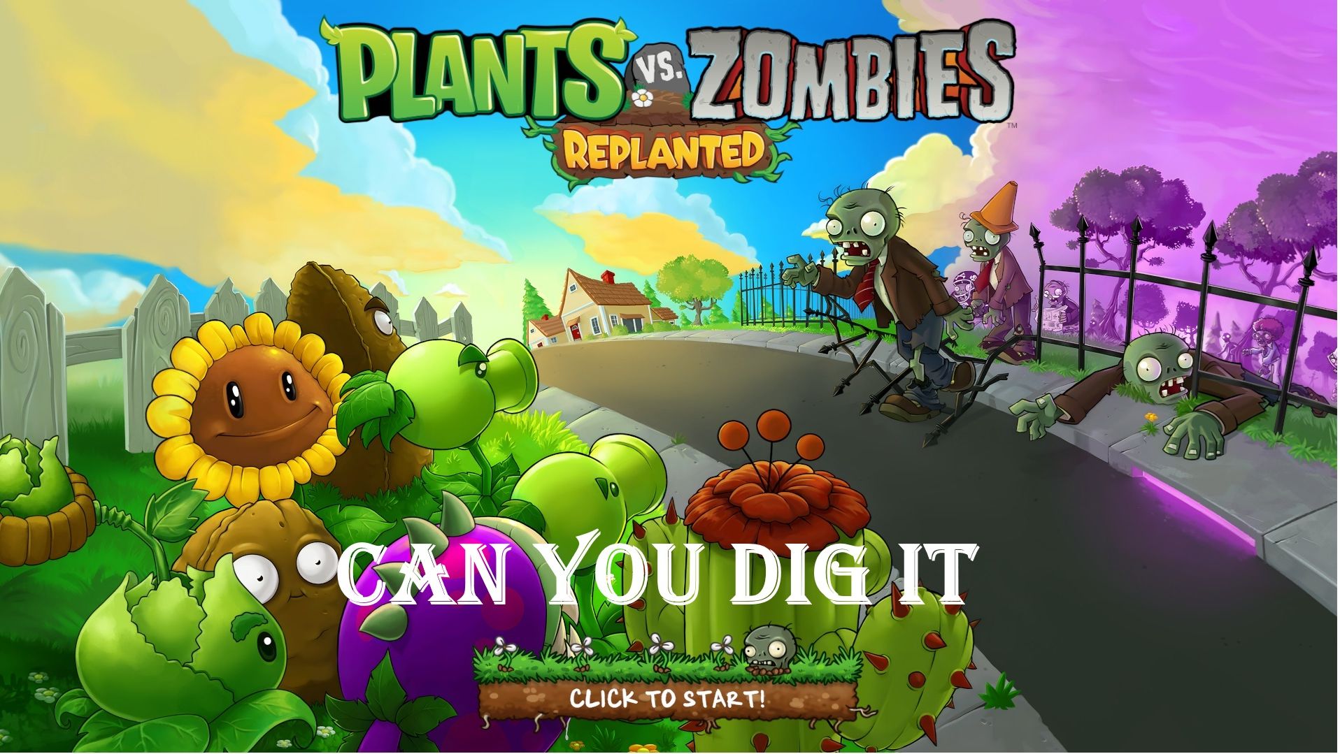 Зомби против растений! Plants vs Zombies: Replanted Can You Dig It# Обучение! ПвЗ PvZ
