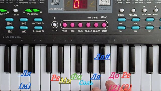 Учимся играть _КАТЮША_ на синтезаторе