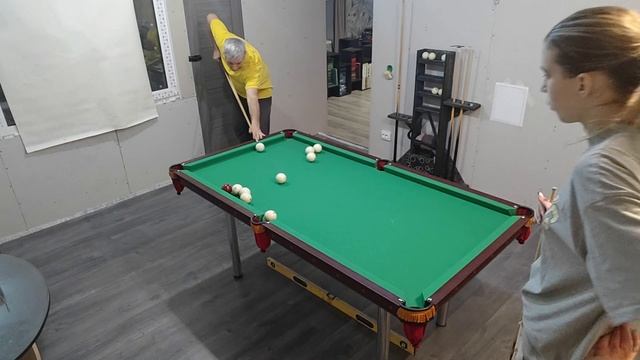 ПАРТИЯ (3).Бильярд дома .Стол 6 футов..