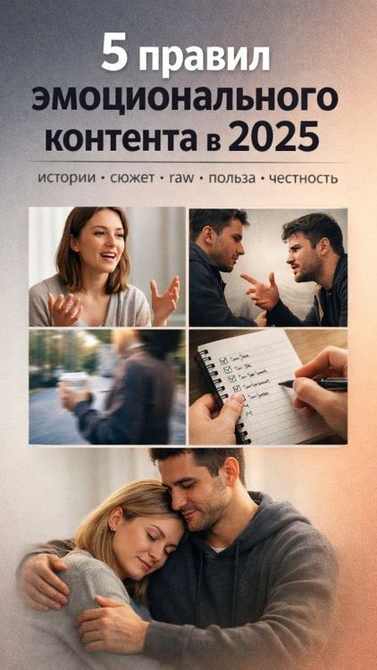 5 правил эмоционального контента в 2025