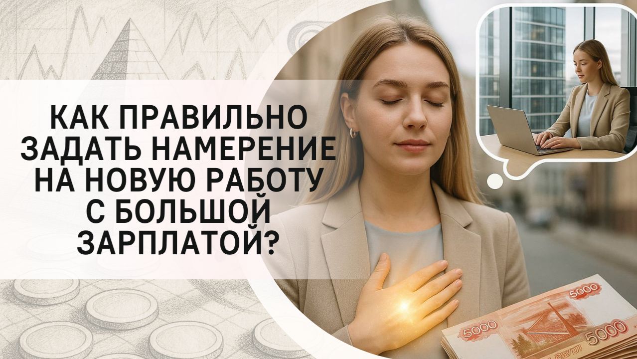 Как правильно задать намерение на новую работу с большой зарплатой?