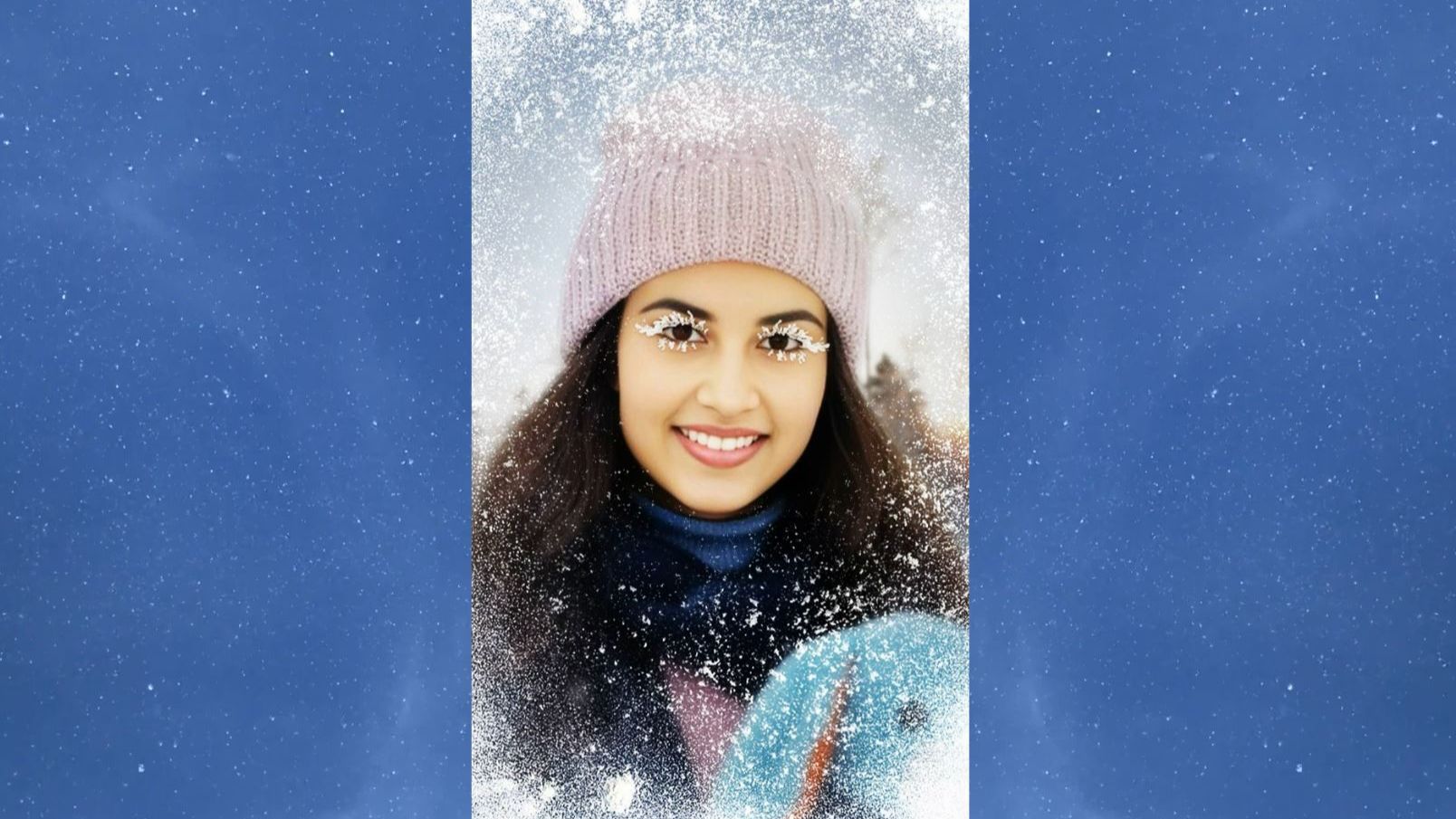 Диана Анкудинова и мороз.