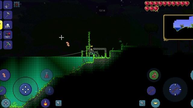 Рыбачу в джунглях в террарии