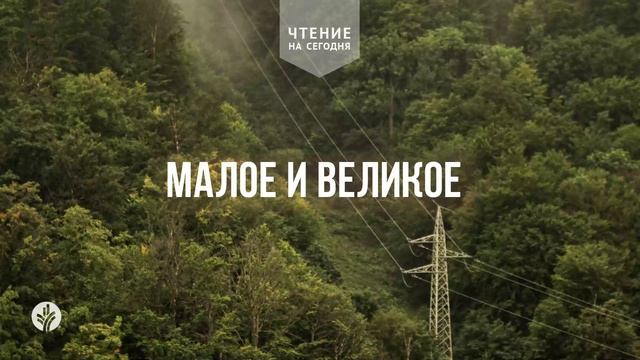 МАЛОЕ И ВЕЛИКОЕ 	| Ежедневное христианское чтение |	8	  января 2026