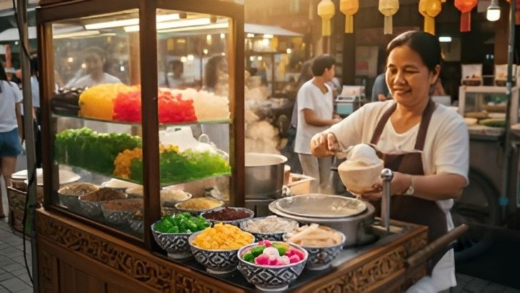 Невероятное мороженное из кокосовой мякоти. Тайский стритфуд который удивляет