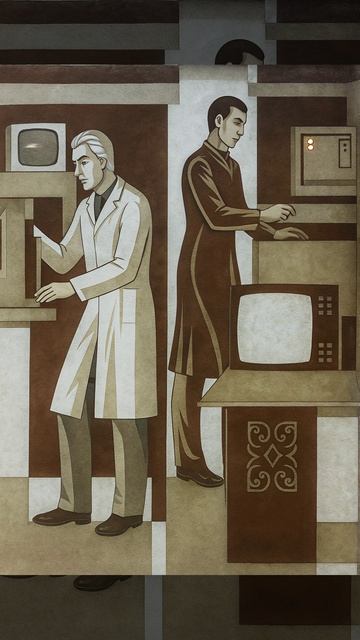 Сграффито на Доме быта Кызыл - Ремонт техники