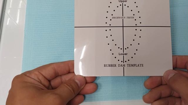 Шаблон разметки Раббердам пластик.