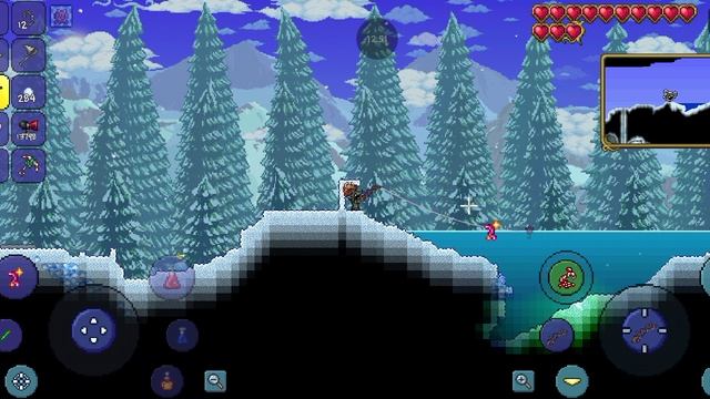 Рыбачу на поверхности в Заснежье в террарии