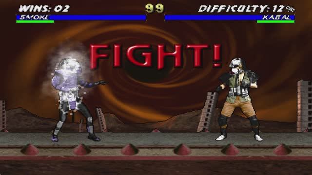Mortal Kombat 3 Remake SEGA Genesis 01 Smoke