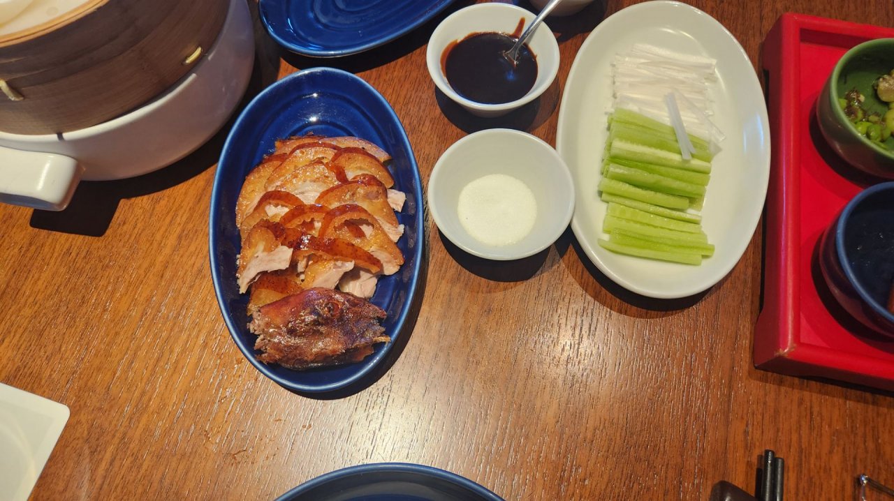 Утка по-пекински в ресторане Made in China 🐥 🥞 🌰 🥒