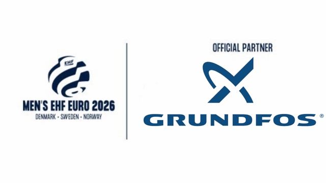 Grundfos - Offisiell partner av herremesterskapet i EHF Euro'26 i Danmark, Sverige og Norge