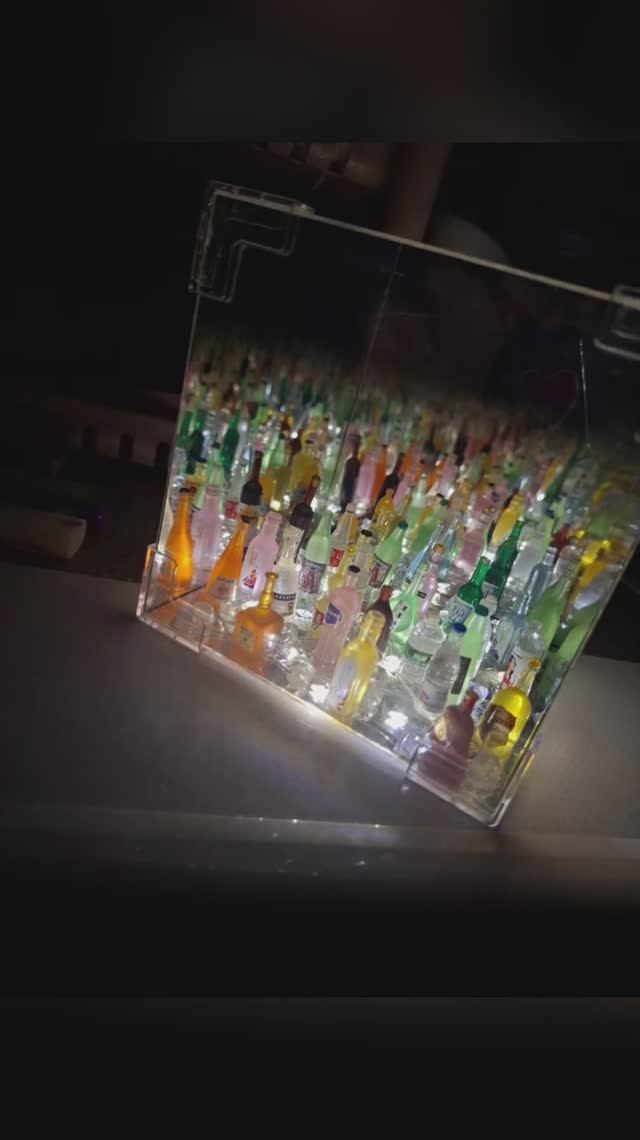 Зеркальный ночник "Бутылочки", требует самостоятельной сборки