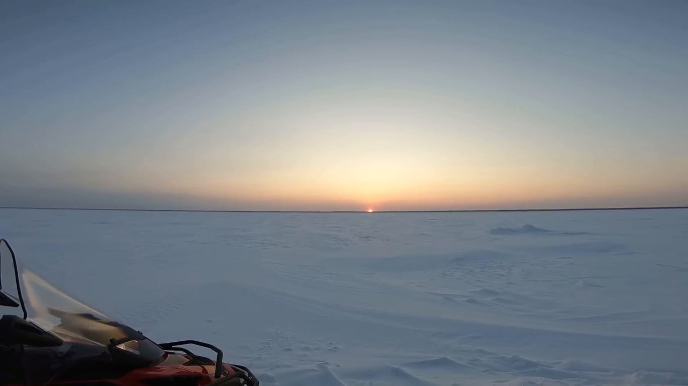 Ловля налима на Енисее. Проверка перемётов.