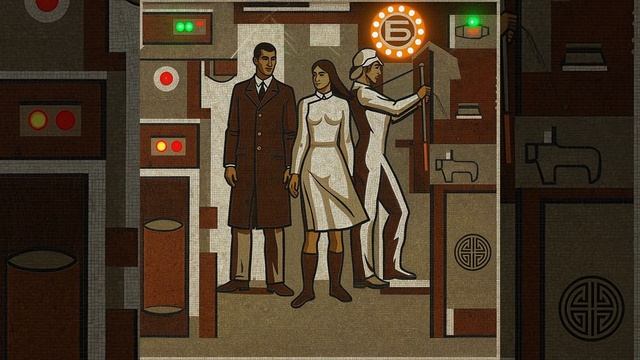 Сграффито на Доме быта Кызыл - Общее сграффито