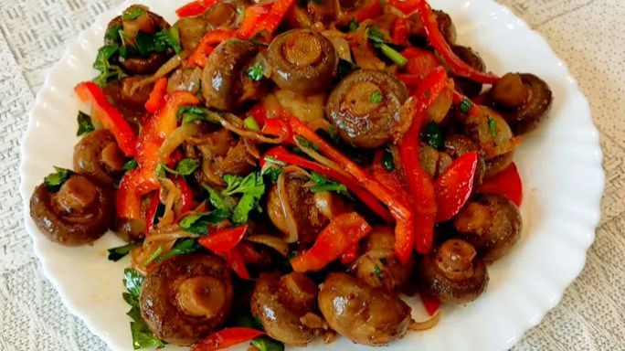 Шампиньоны по Корейски /Закусочные Грибочки /