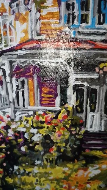 Всё, картину закончила! Ура! Успела до нового года. Он идёт в подарок свекрови.