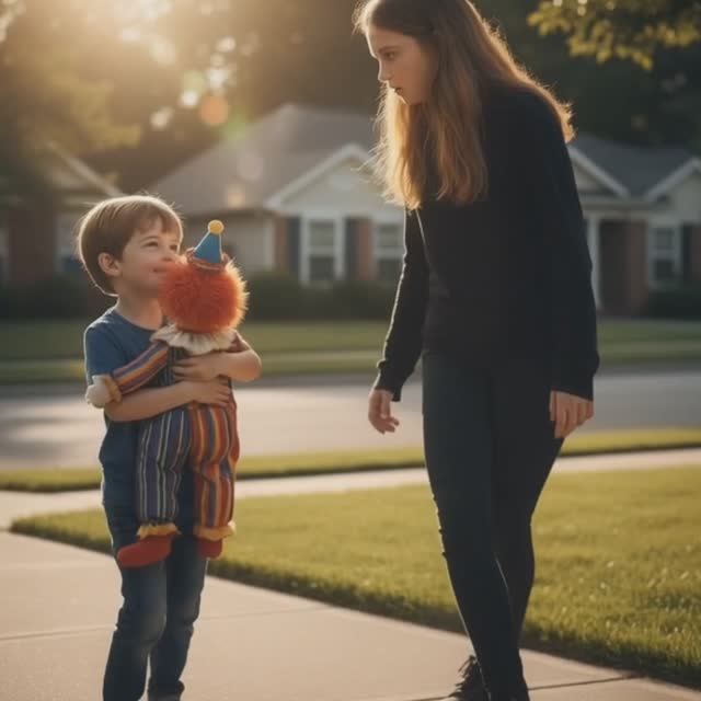 Интересные видео и Развлечения Фильмы нейросеть Спасение игрушки клоуна