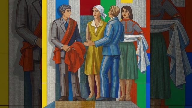 Мозаичное панно Дворца культуры Емельяново