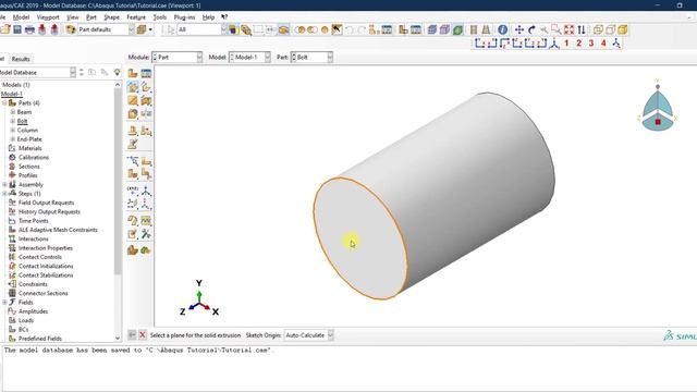#06 ABAQUS Tutorial Creating a steel bolt