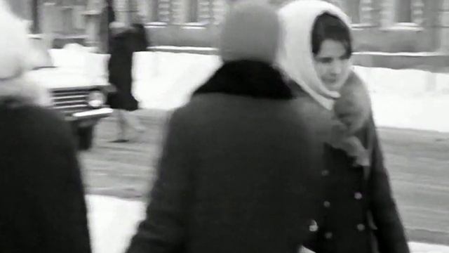 1972 год. Тюмень. Улицы города перед новым годом