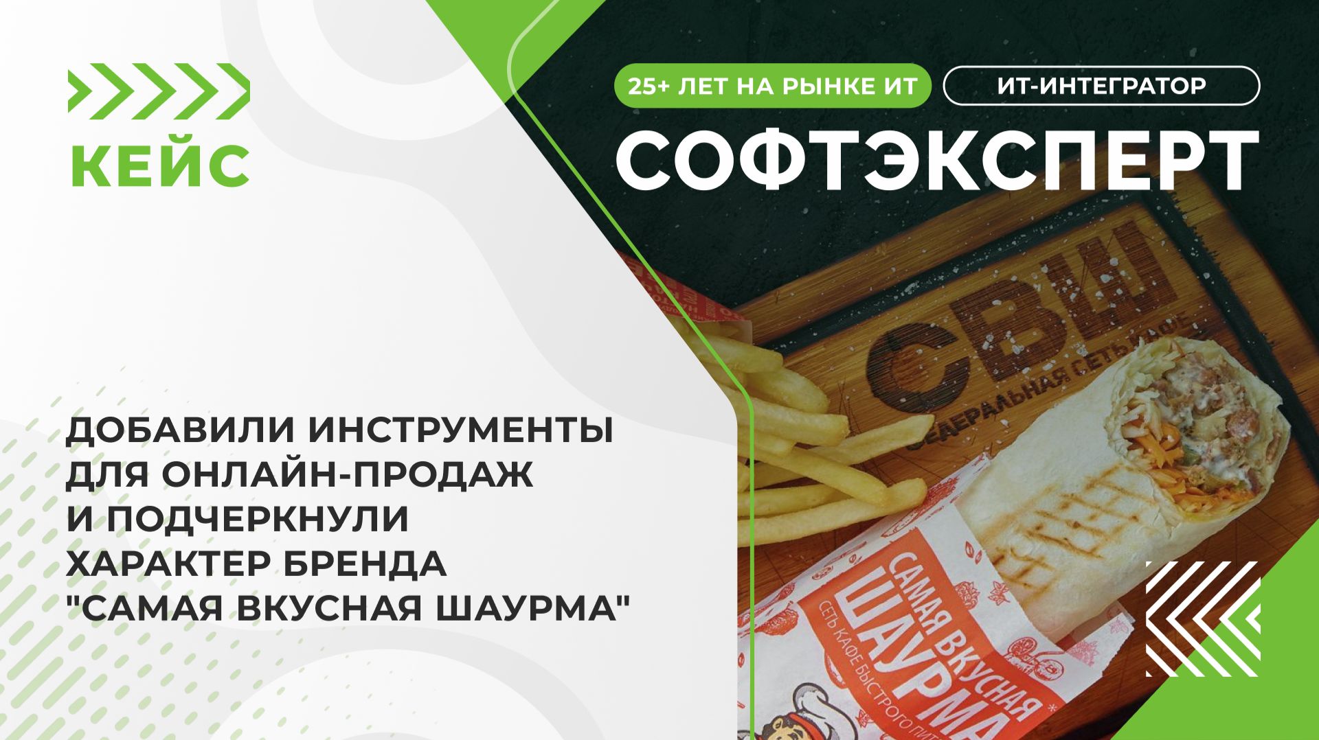 Добавили инструменты для онлайн-продаж и подчеркнули характер бренда "Самая вкусная шаурма"
