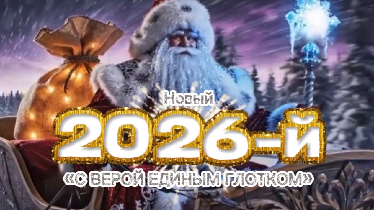«С Новым 2026-м. С ВЕРОЙ ЕДИНЫМ ГЛОТКОМ.» Новая песня на стихи Дмитрия Кочеткова
