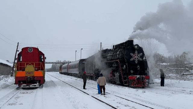 «В обратный путь» Отправление туристического поезда в Киров со станции Слободское