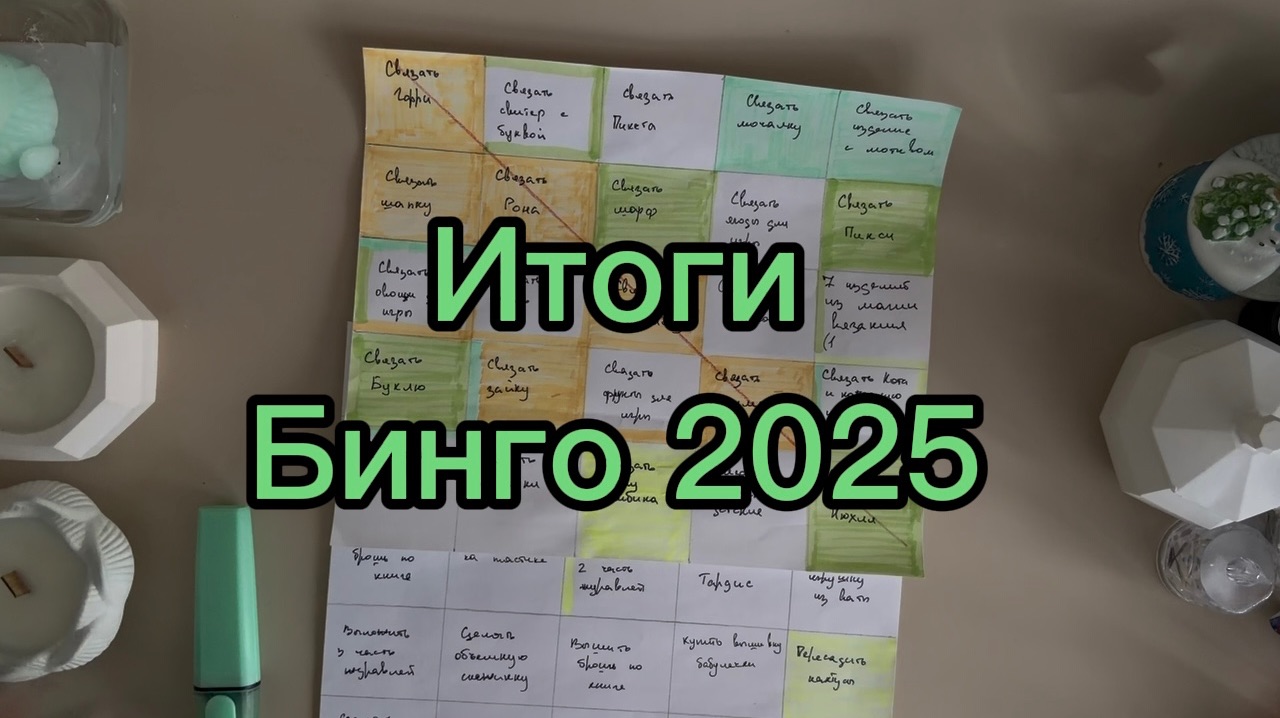 Бинго 2025 итоги. Участник 157.