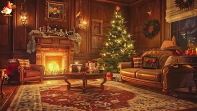 Новогоднее видео расслабляющее для отдыха и сна фоновая музыка