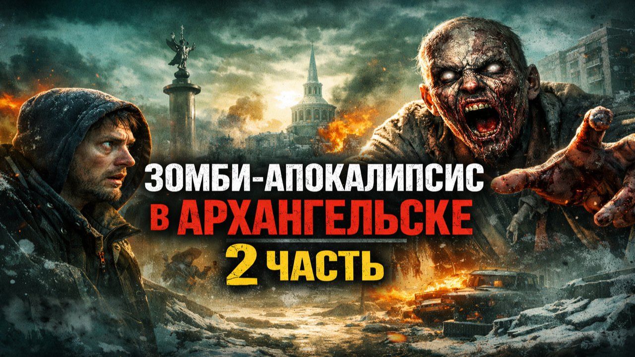 Зомби апокалипсис в Архангельске: Ночь в Архангельске: зомби, кровь и сломанные люди | Часть 2.