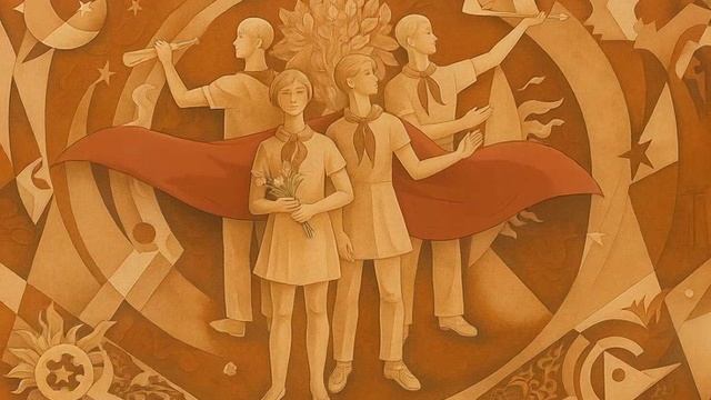 Сграффито «Пионеры» в Абакане