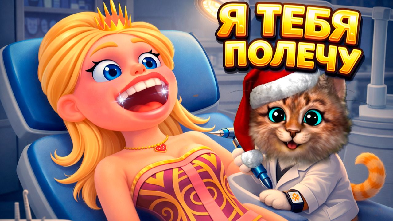 😺 КОТ СТОМАТОЛОГ ЛЕЧИТ ЗУБЫ ОГРОМНЫМ ВЕЛИКАНАМ 🦷💥 | Titans Clinic VR | Весёлый Кот