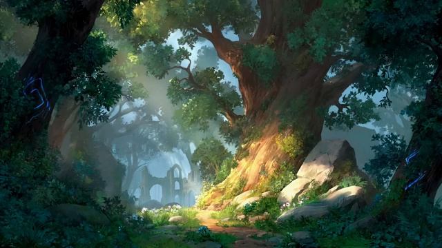 Эльфийский лес.... Эмбиент и музыка....